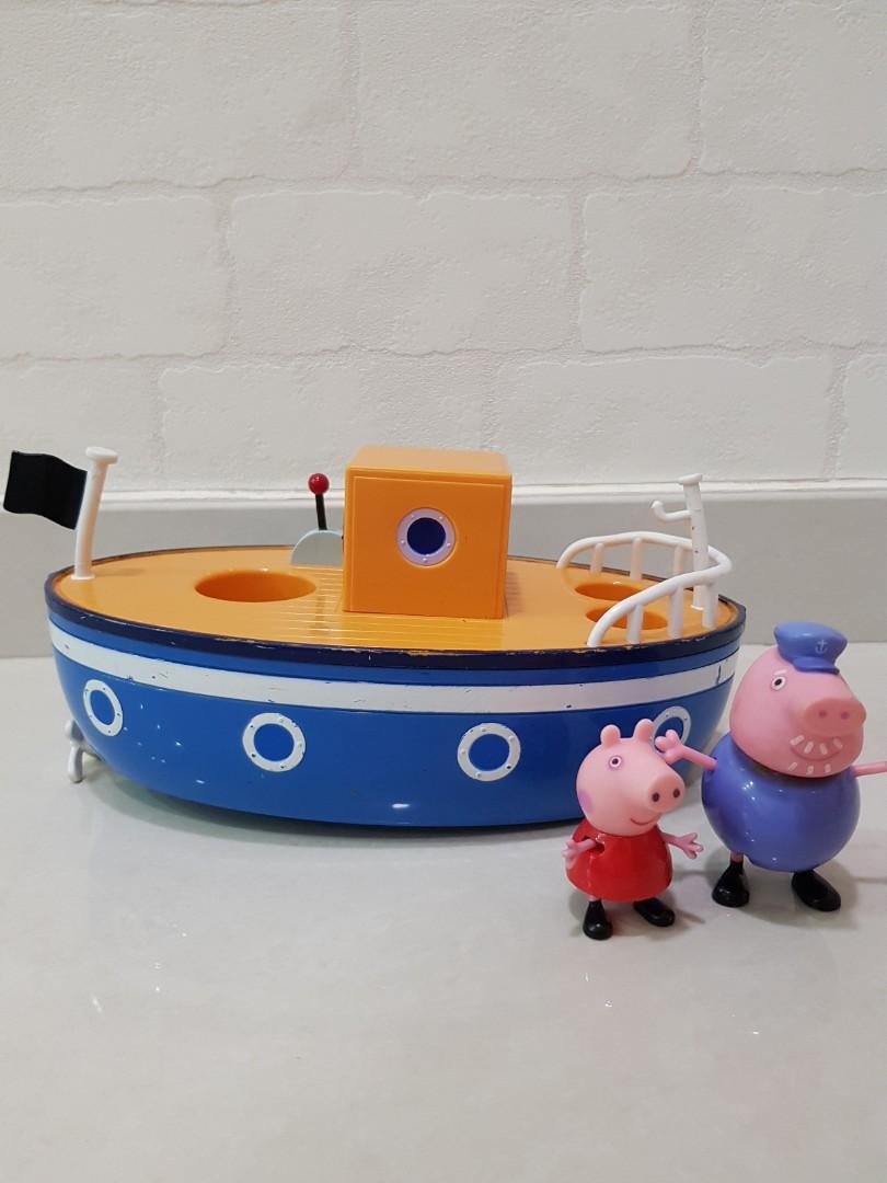 Peppa Pig Grandpa Boat with Figurines, Hobbies & Toys, Toys & Games on ...