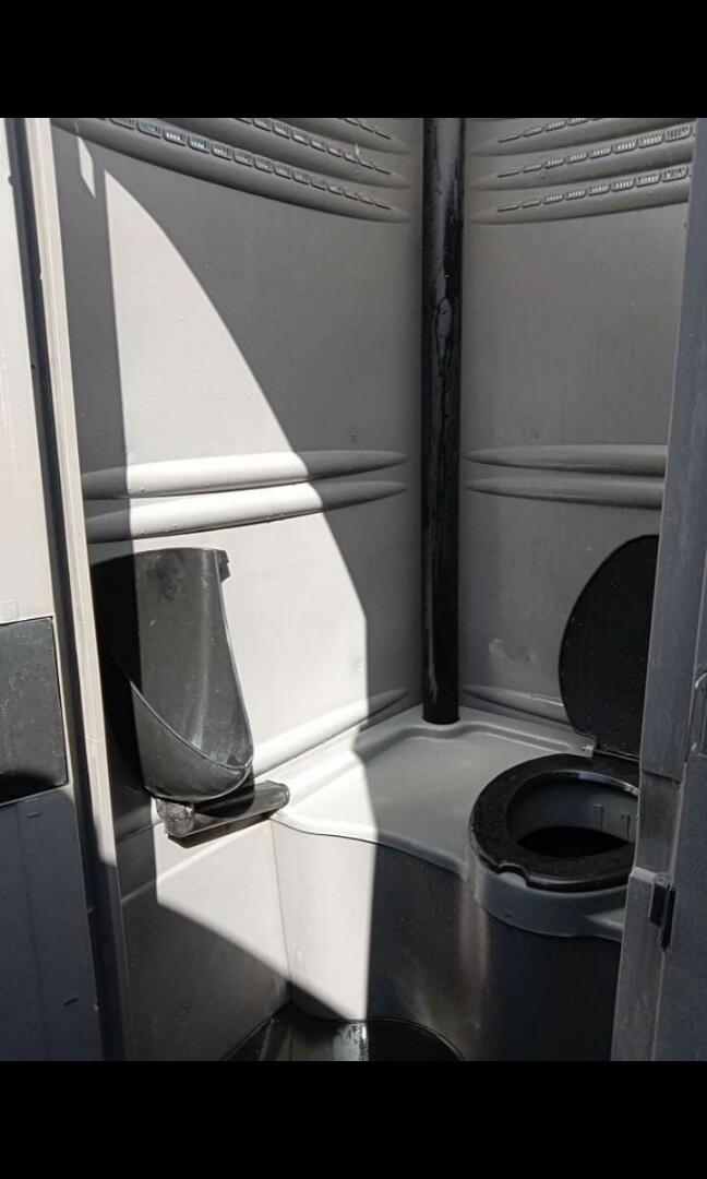 Portable toilet and Portalet with shower, Furniture & Home Living ...