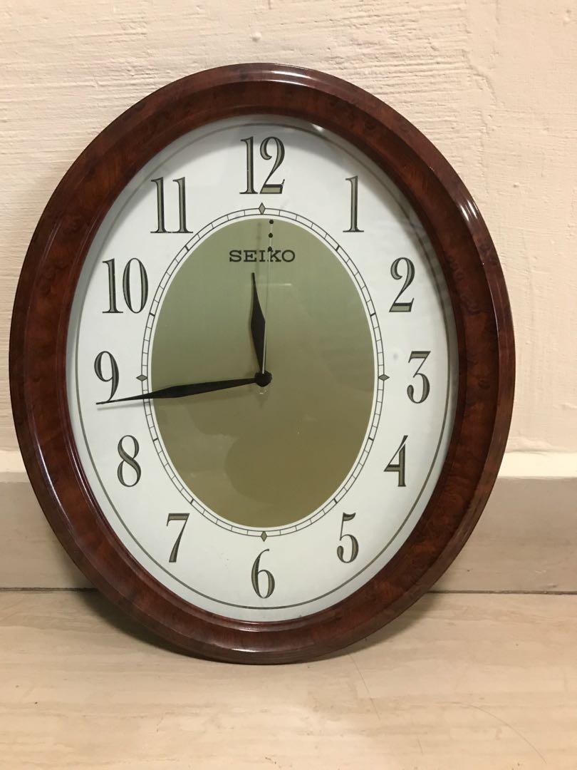 Seiko Wall Clock, Furniture & Home Living, Home Decor, Wall Decor on ...