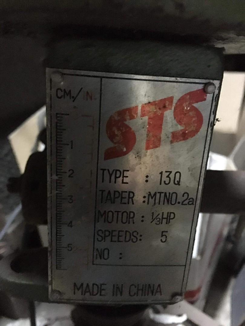 STS TYPE 13Q DRILL PRESS, Commercial & Industrial, Industrial Equipment ...