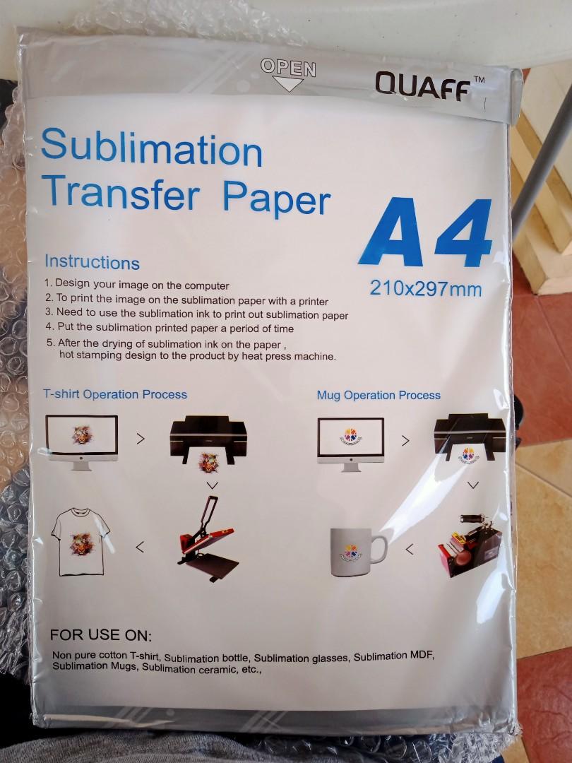 Quaff Sublimation Transfer paper Brand New, Hobbies & Toys, Stationary ...