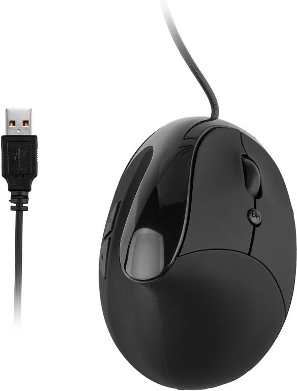 TRIXES Wired Ergonomic Optical Mouse Vertical Design 5 Button Helps ...