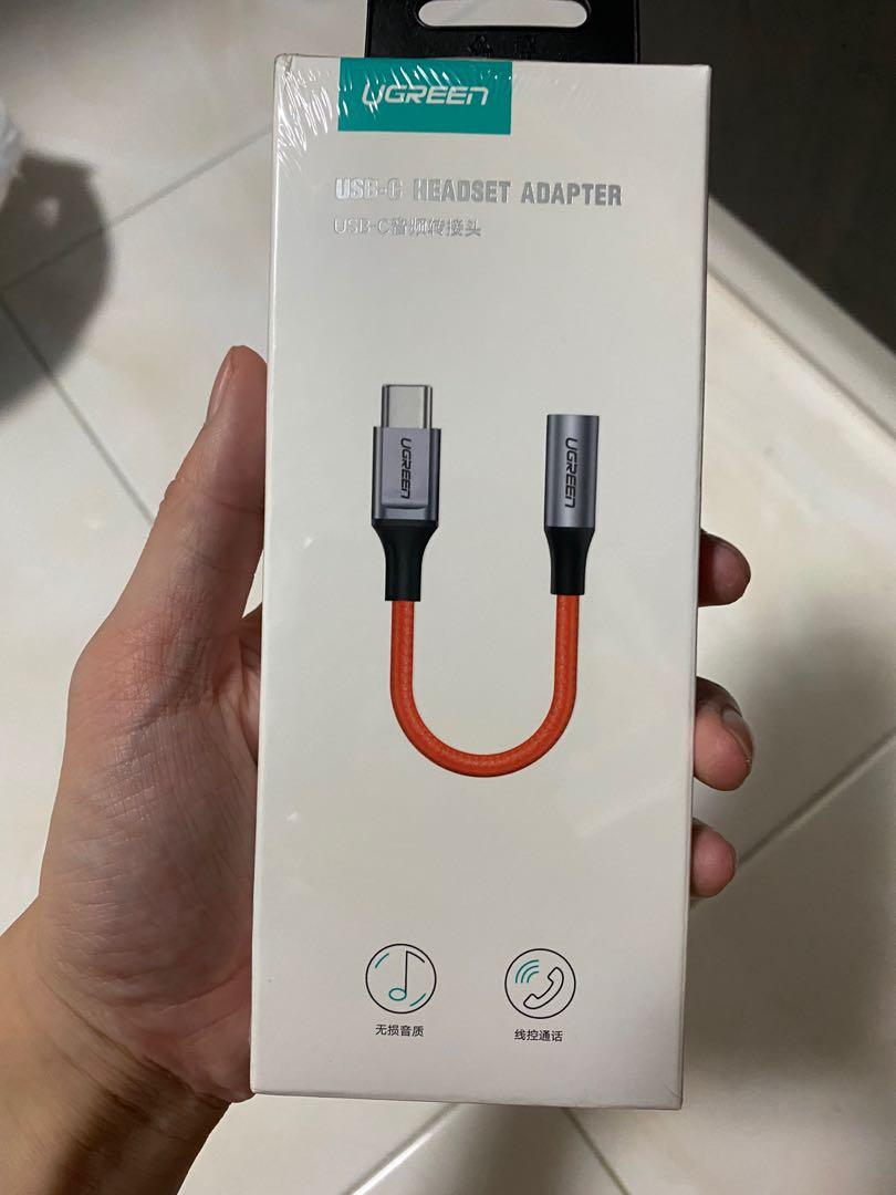 Ugreen usb-C headset adapter. 3.5mm to type C adapter, Computers & Tech ...