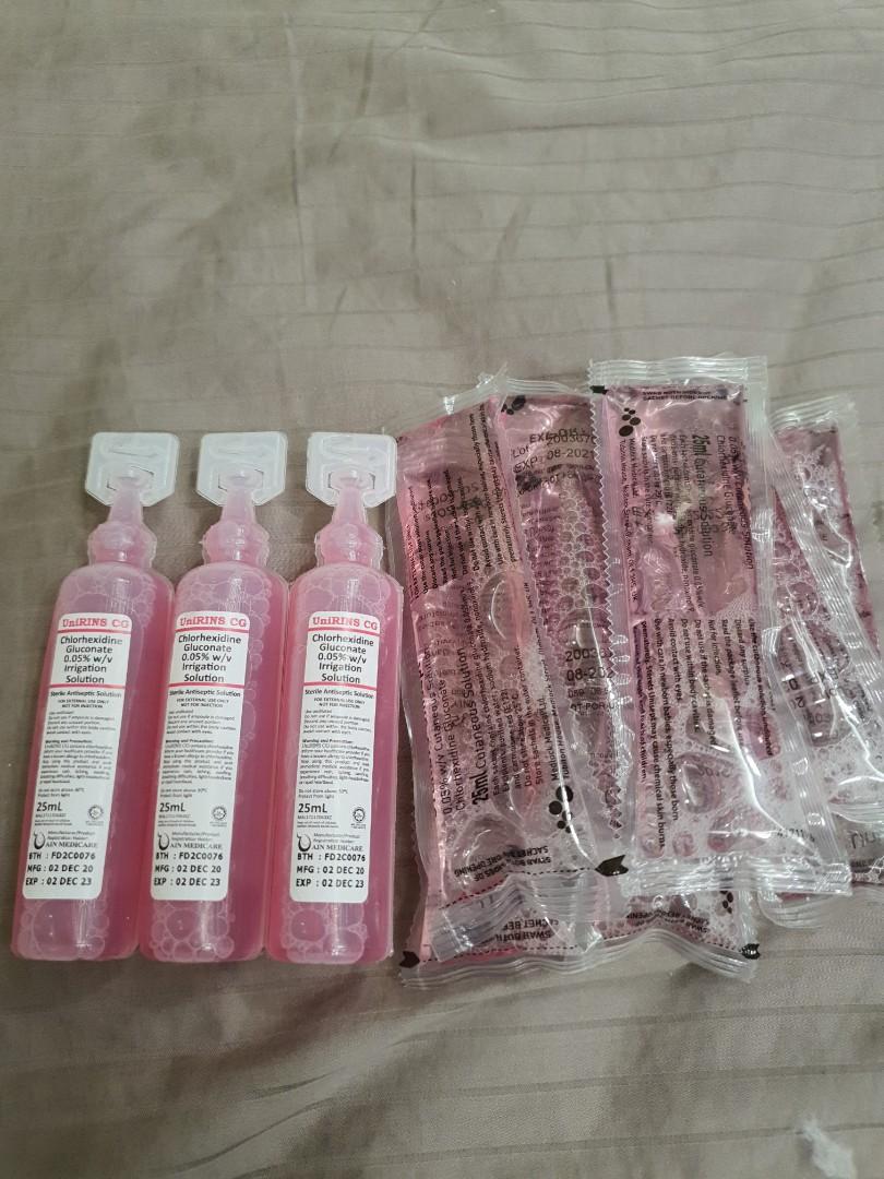 UNIrins Chlorhexidine Gluconate, Health & Nutrition, Medical Supplies ...