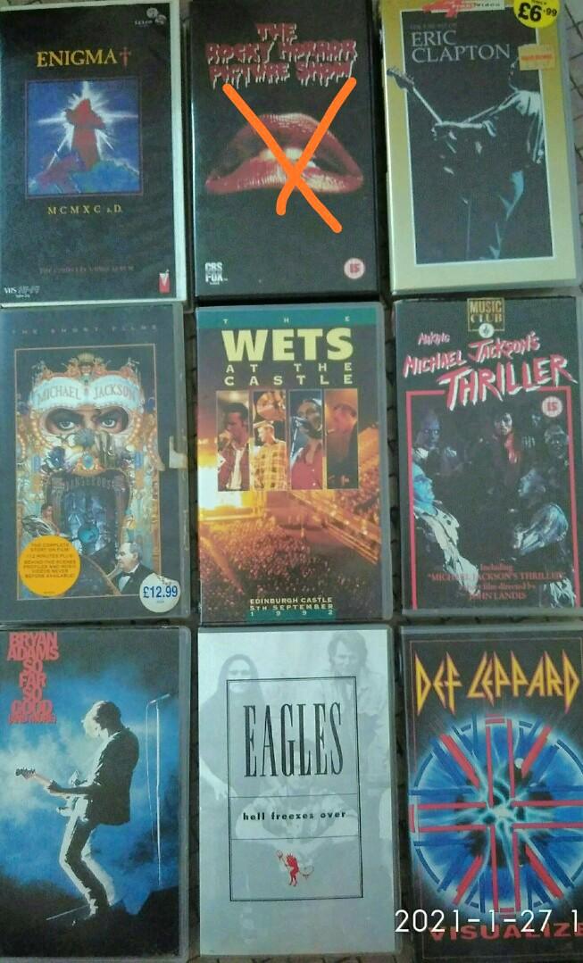 VHS Tapes Movies and Concerts, Hobbies & Toys, Music & Media, CDs ...
