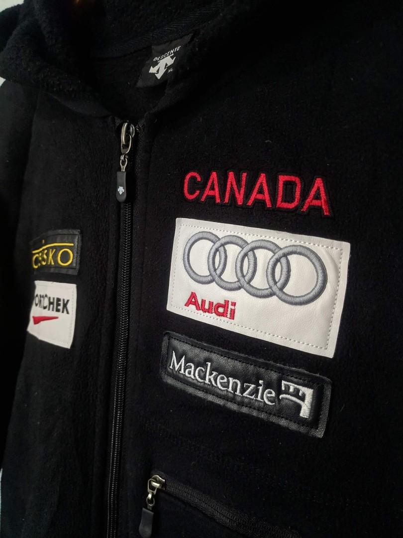 VINTAGE AUDI CAR RACING JACKET WITH HOOD x DESCENTE, Men's Fashion ...