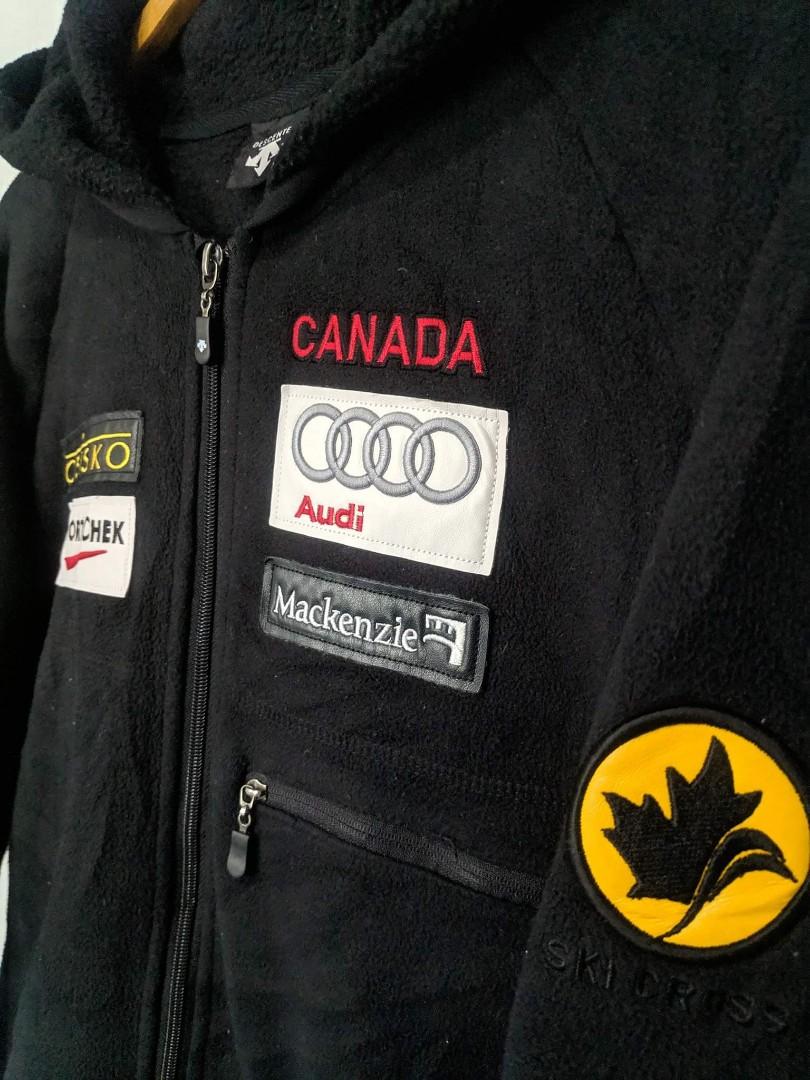 VINTAGE AUDI CAR RACING JACKET WITH HOOD x DESCENTE, Men's Fashion ...