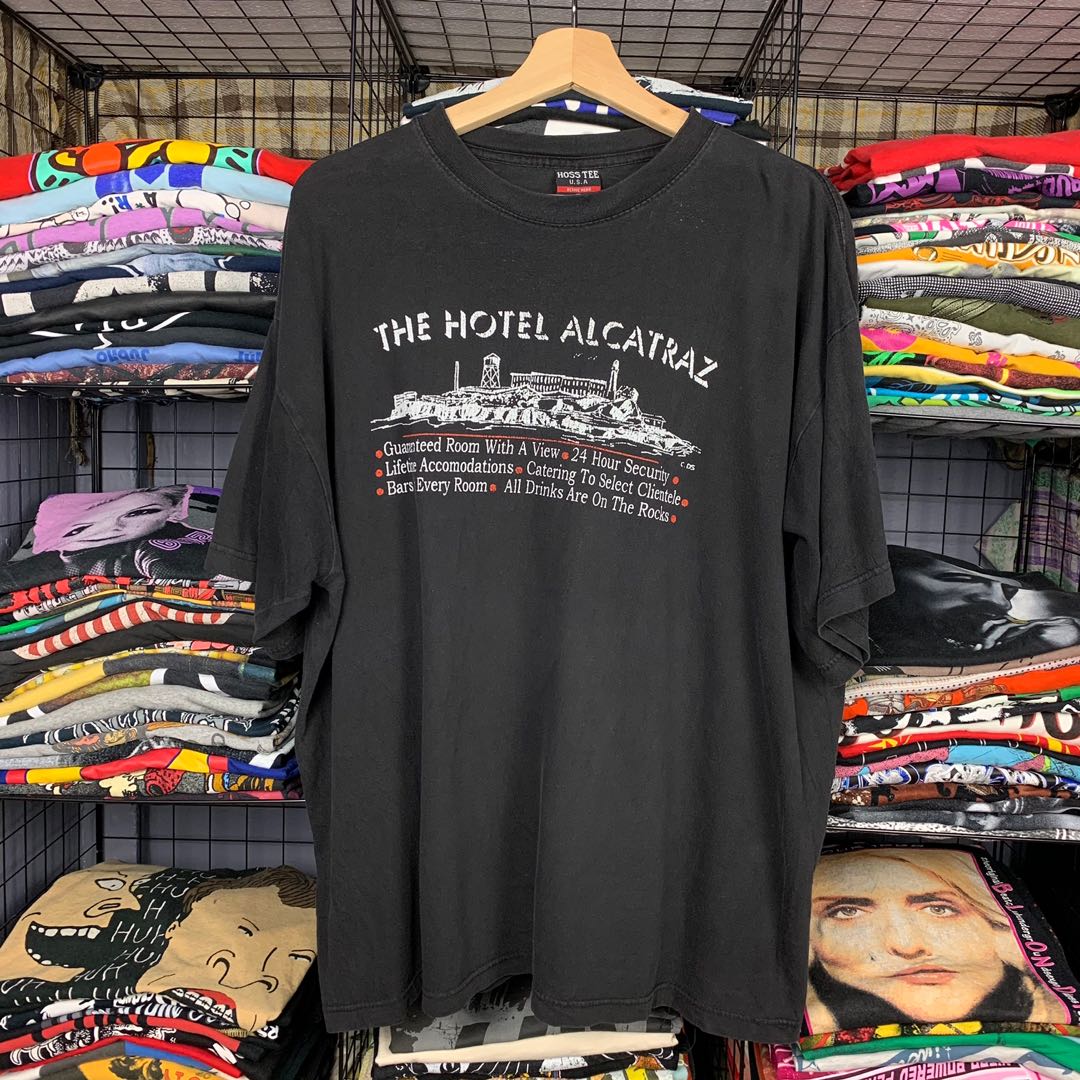 vtg hotel alcatraz, Men's Fashion, Tops & Sets, Tshirts & Polo Shirts ...