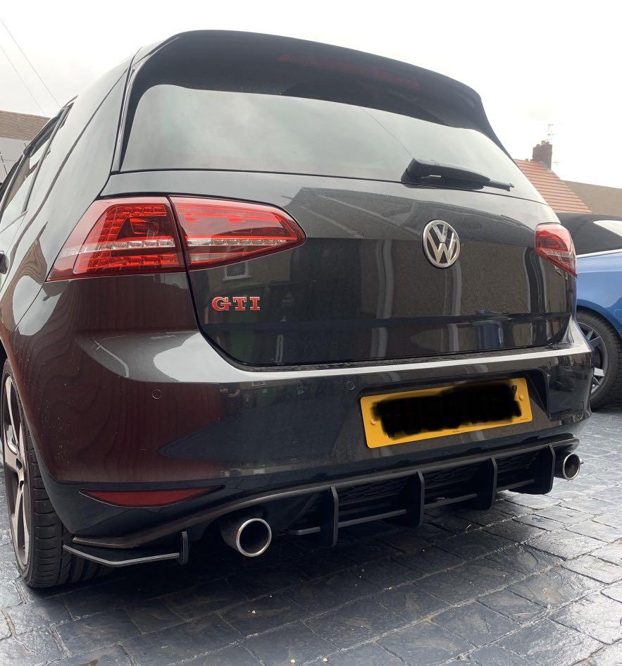 VW Golf MK7 GTI Rear Diffuser, Auto Accessories on Carousell