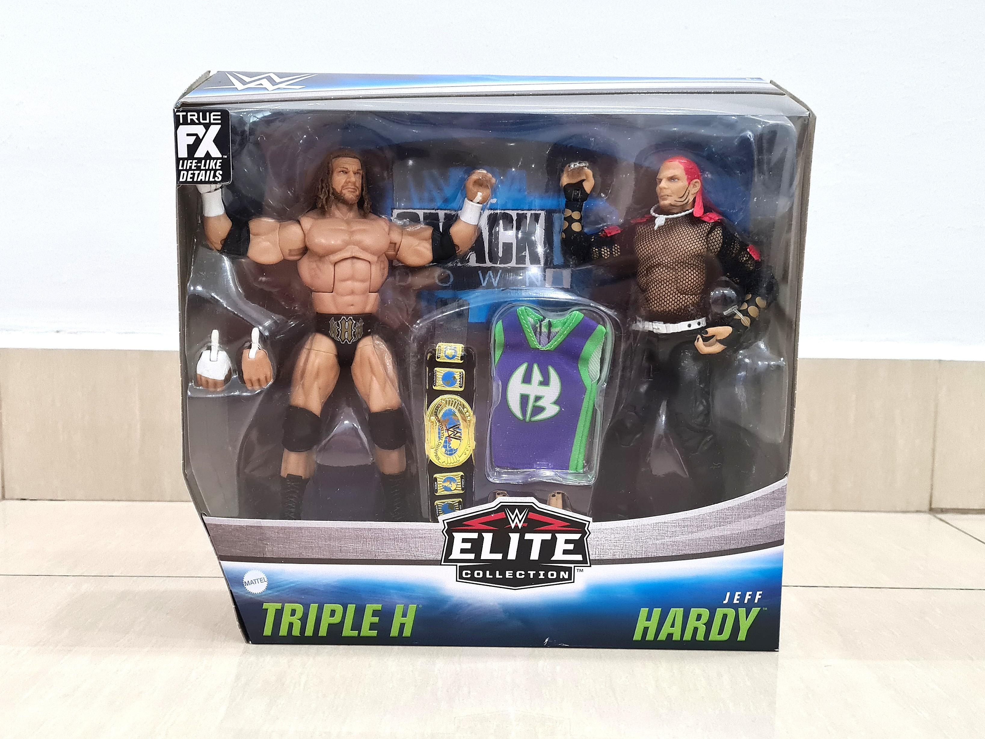 (RESERVED) WWE Mattel Elite 2-Pack Triple H & Jeff Hardy, Hobbies ...