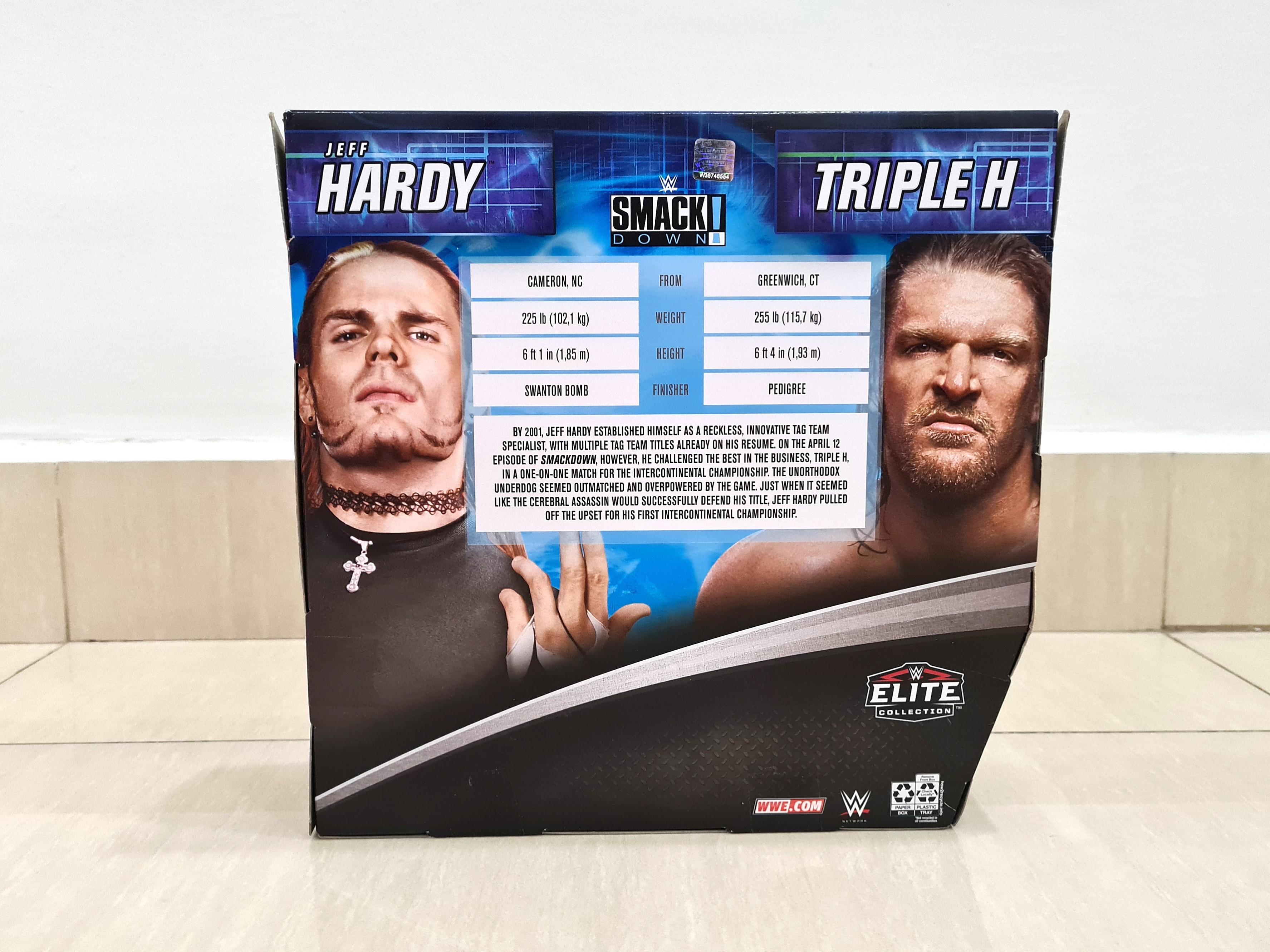 (RESERVED) WWE Mattel Elite 2-Pack Triple H & Jeff Hardy, Hobbies ...