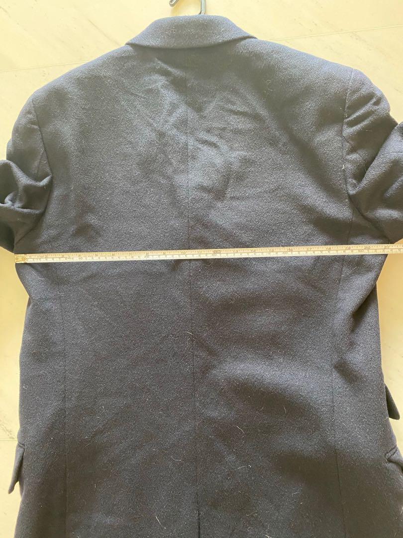 AUSTIN REED Wool & Cashmere Trench Coat Long Blazer in Navy Blue 40R ...