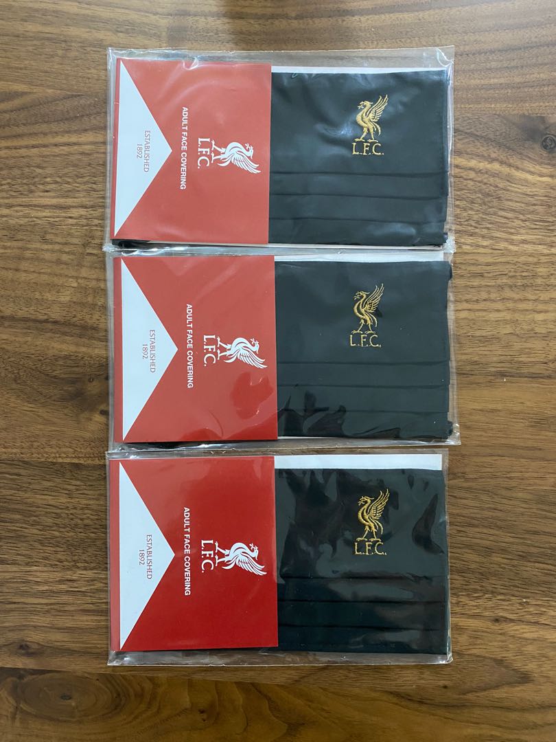 Authentic Liverpool Football club logo face masks, Health & Nutrition ...