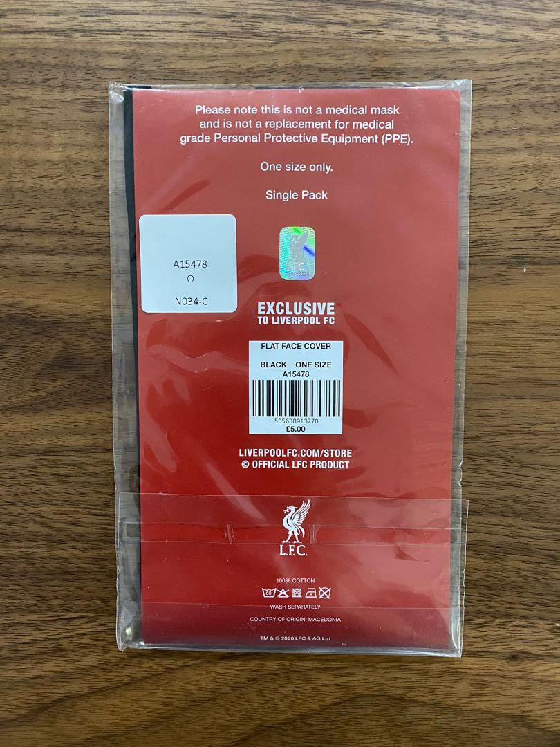 Authentic Liverpool Football club logo face masks, Health & Nutrition ...