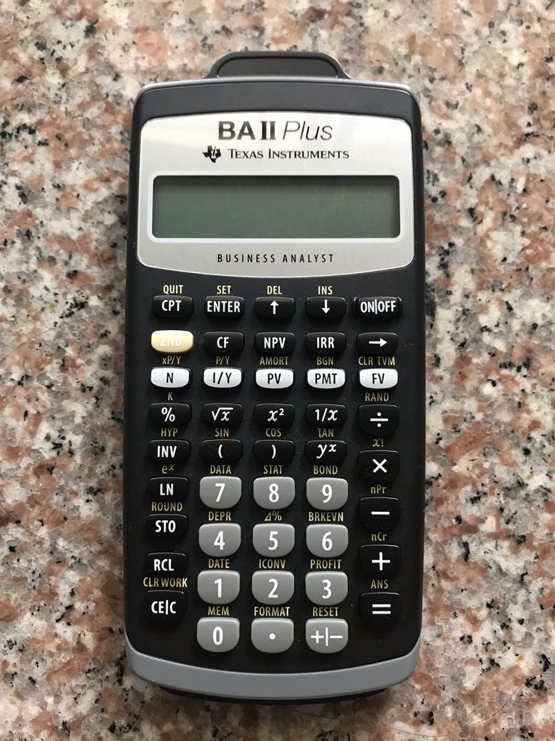 BA II Plus Financial Calculator, Computers & Tech, Office & Business ...