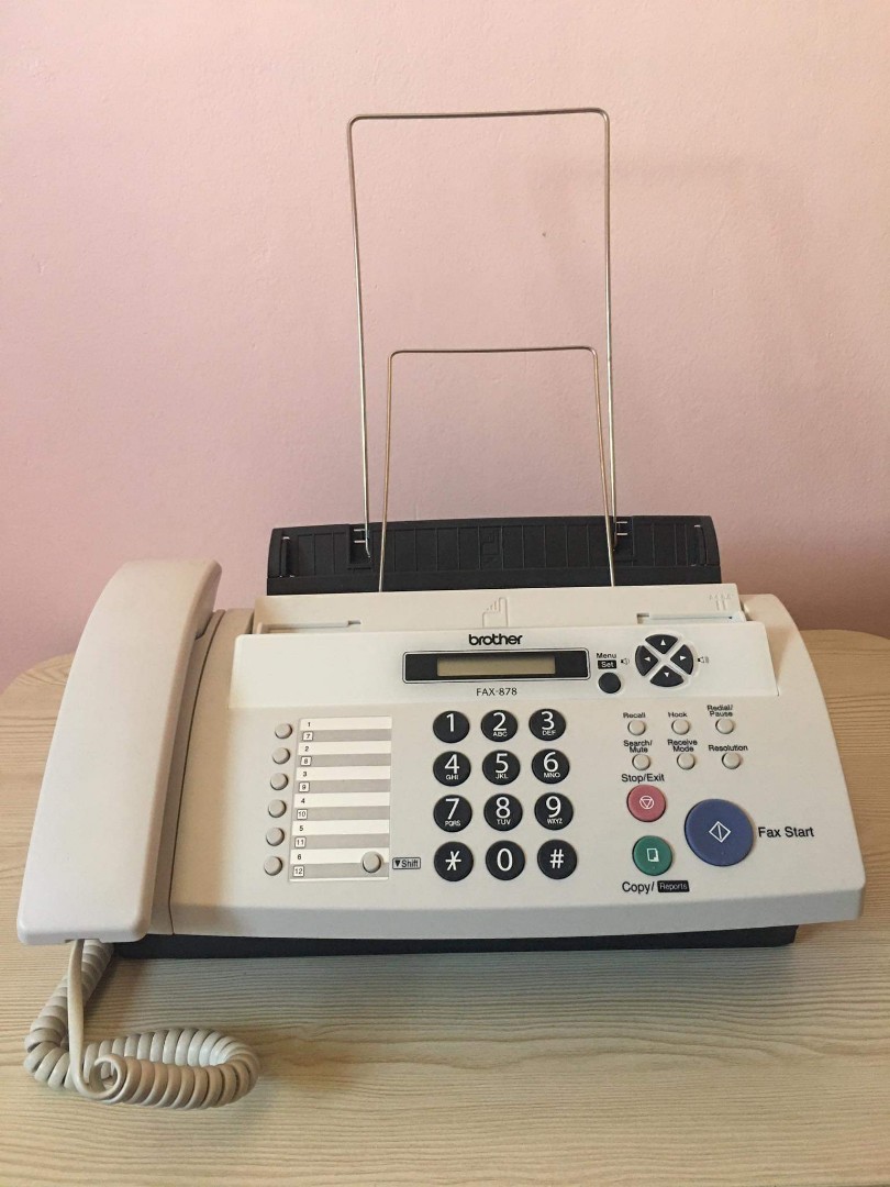 Brother Plain Paper Fax Machine model 878, Computers & Tech, Printers ...