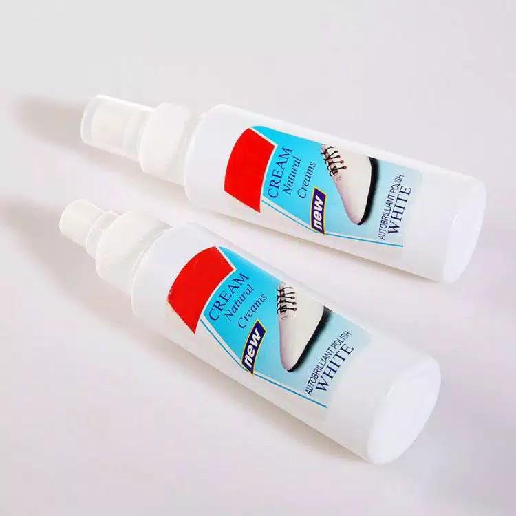 Cairan Pembersih Ajaib Sepatu Warna Putih Plac Cream Model Spray ...