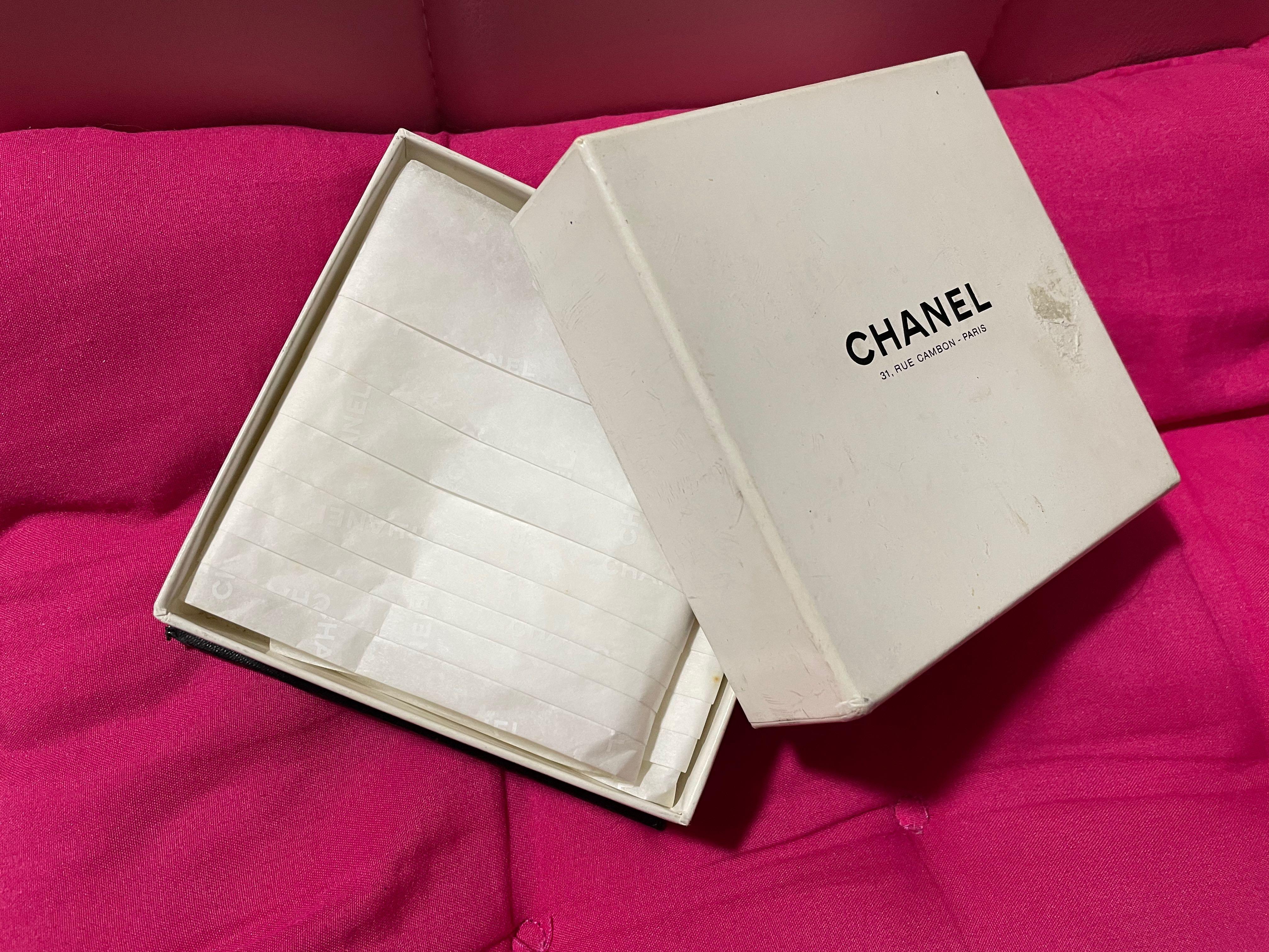Chanel white box, Luxury, Accessories on Carousell