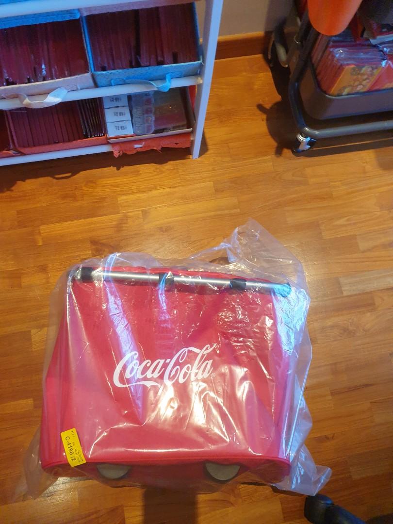 Coca Cola Coke Cloth trolley with extendable handle, Babies & Kids ...