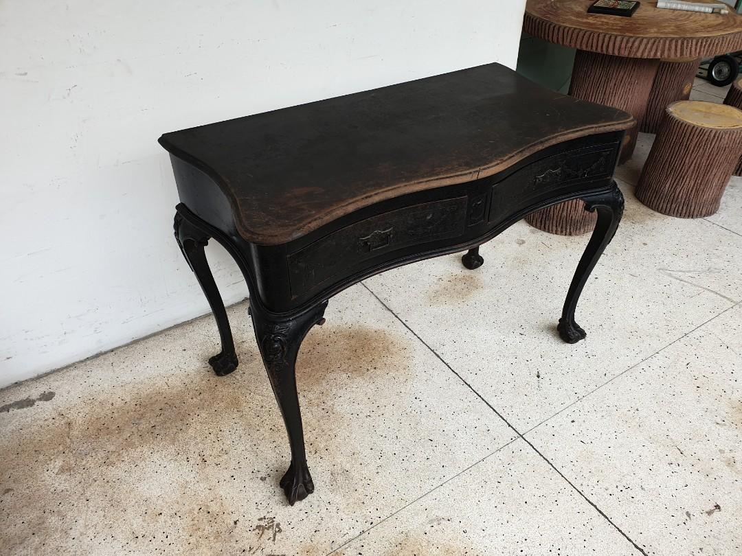 Colonial study table and chair, Furniture & Home Living, Home Decor ...