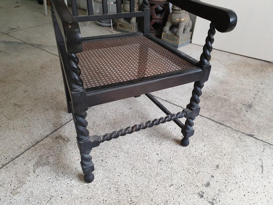 Colonial study table and chair, Furniture & Home Living, Home Decor ...