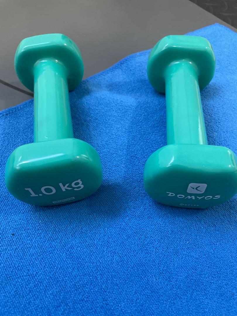 Dumbbell 1kg pair, Sports Equipment, Exercise & Fitness, Weights ...