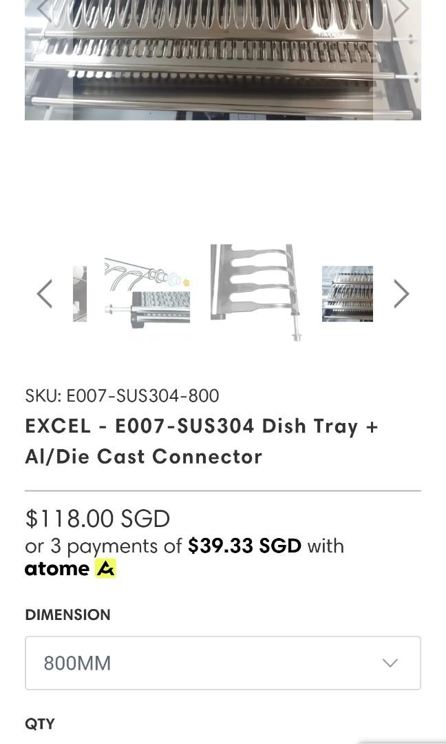 Excel Kitchen rack 800mm, Furniture & Home Living, Bathroom & Kitchen ...