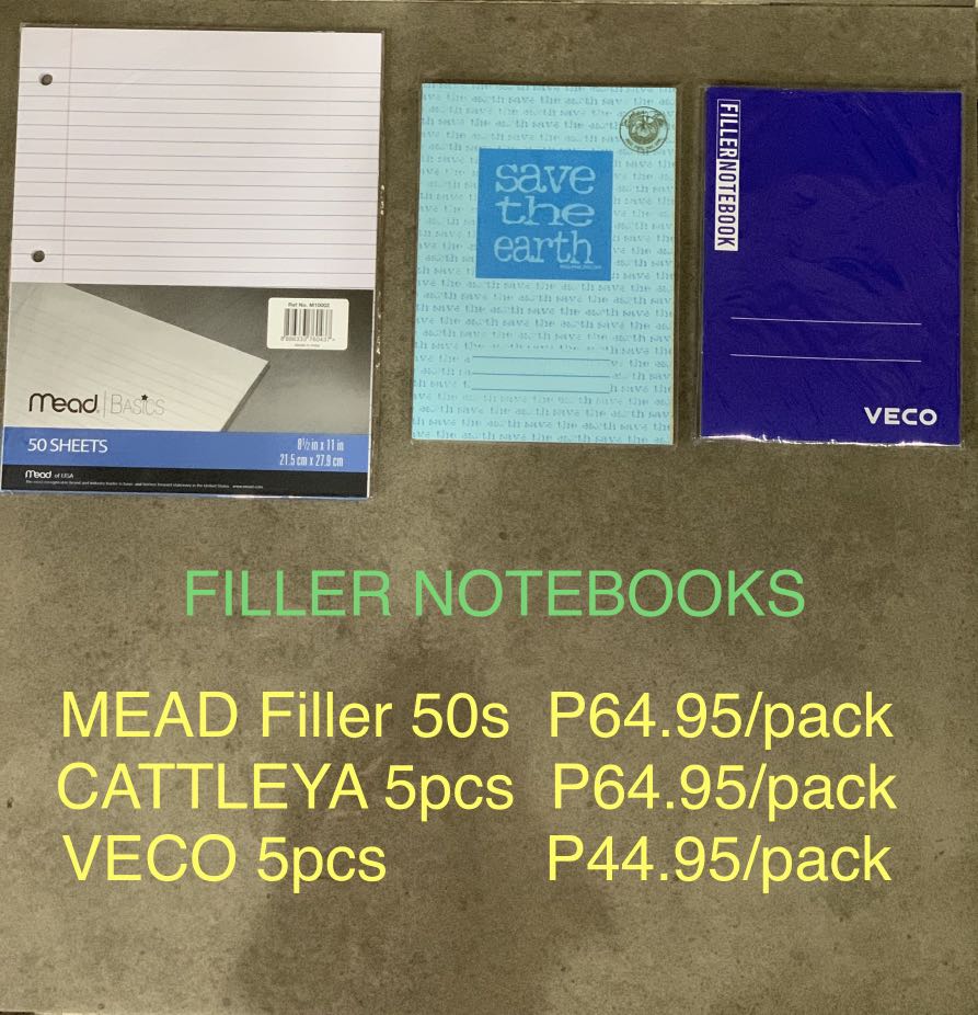 FILLER NOTEBOOK, Hobbies & Toys, Stationary & Craft, Stationery ...