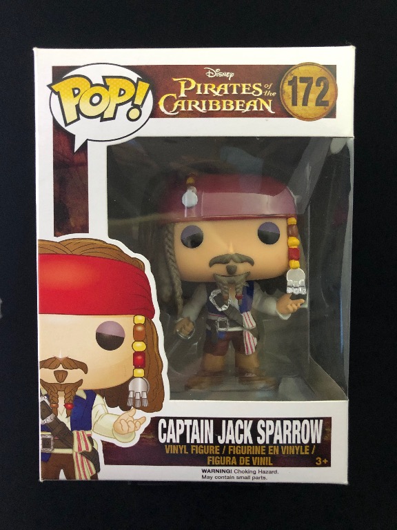 FUNKO POP: Captain Jack Sparrow 172 Pirates of the Caribbean, Hobbies ...