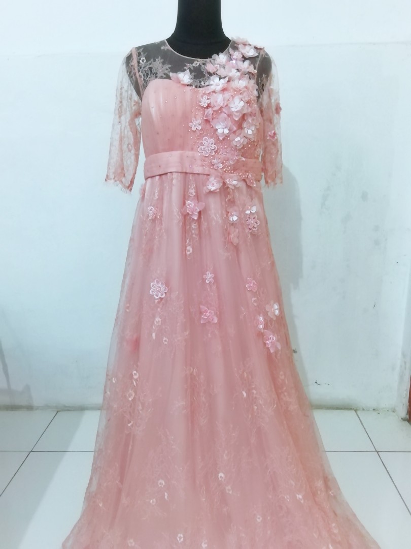 Gaun mama / maternity gown, Fesyen Wanita, Pakaian Wanita, Gaun & Rok di Carousell