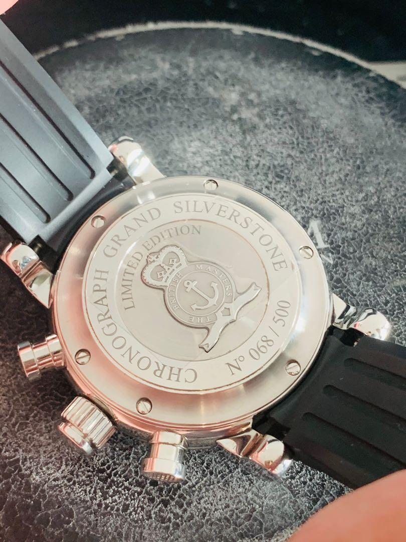 GRAHAM Silverstone Woodcote II GMT Limited Edition 44mm Automatic Watch ...