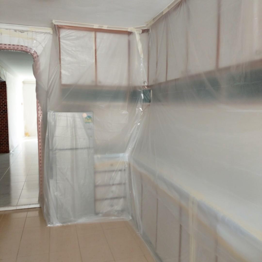 High Density & Quality HDB HIP Toilet Renovation useful DustSheets 9x12 ...