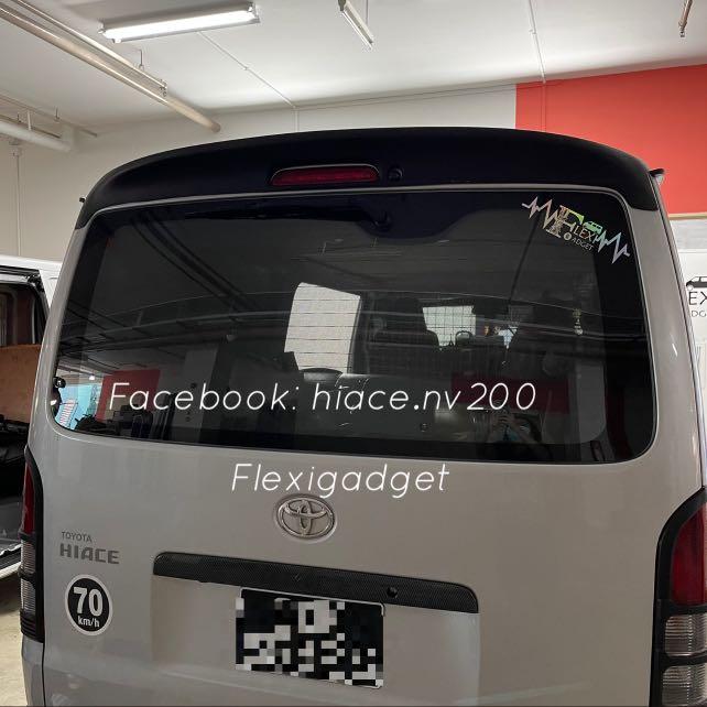 Hiace Rear Roof Spoiler / Hiace Accessories / Hiace MTS Spoiler / Hiace ...