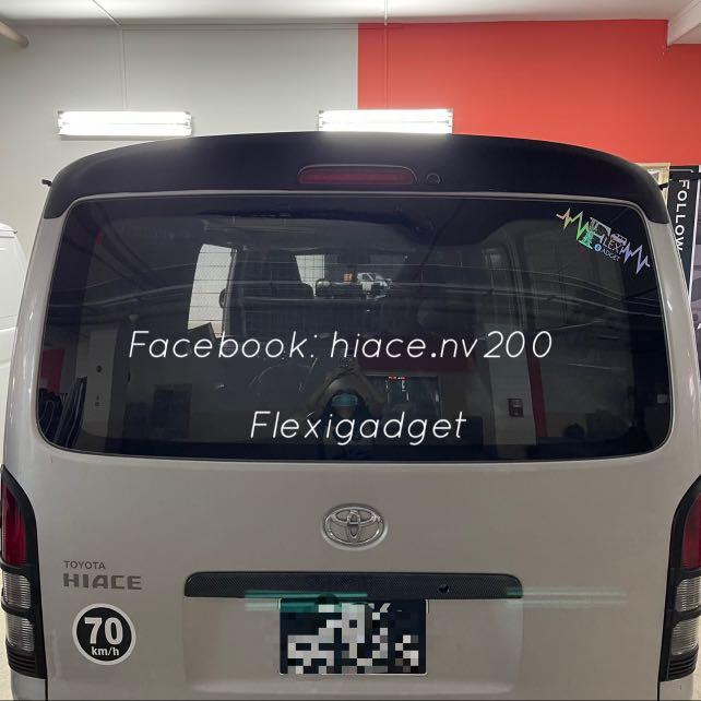 Hiace Rear Roof Spoiler / Hiace Accessories / Hiace MTS Spoiler / Hiace ...