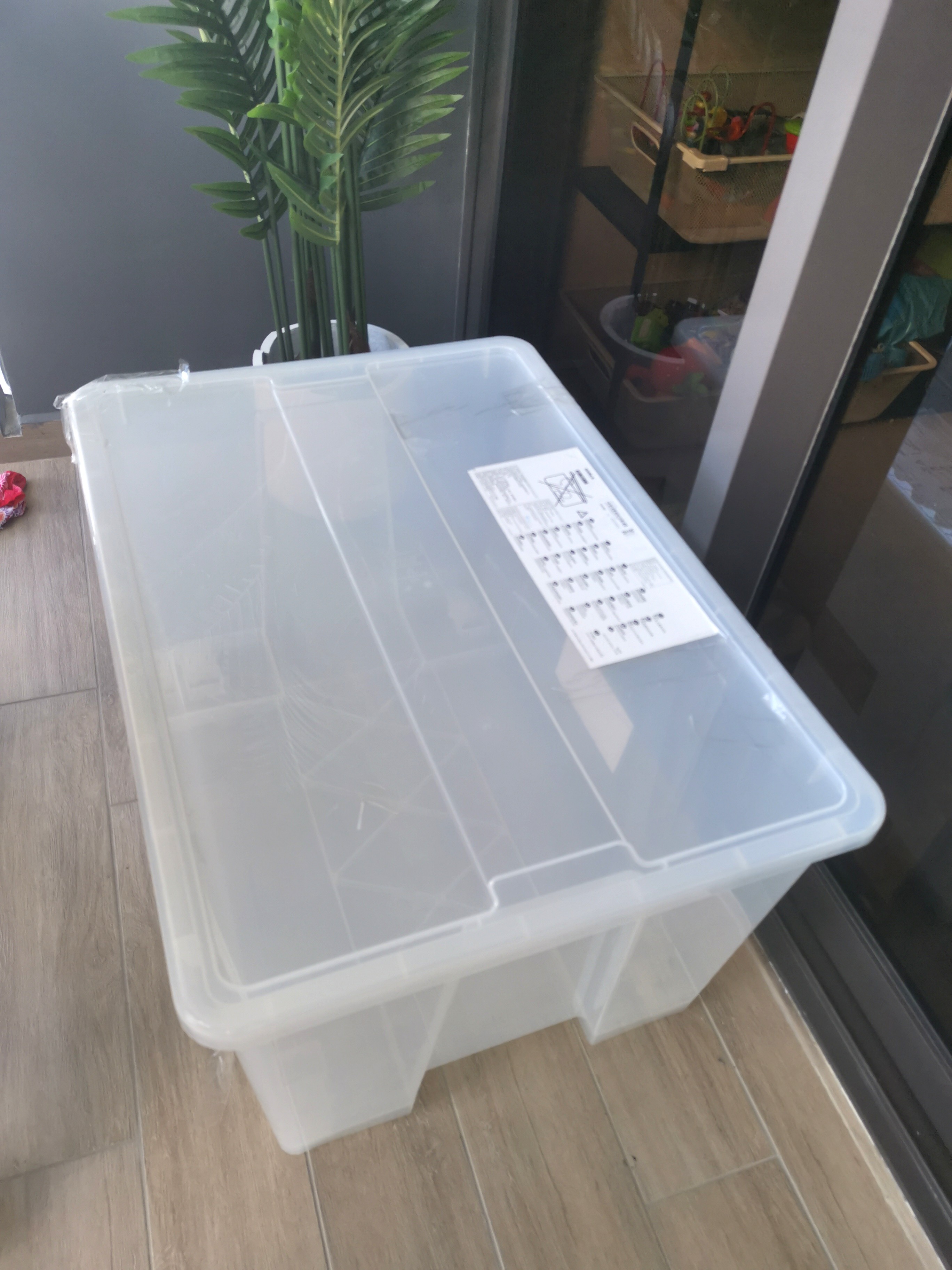 Jumbo Samla box with lid (130L), Furniture & Home Living, Home ...