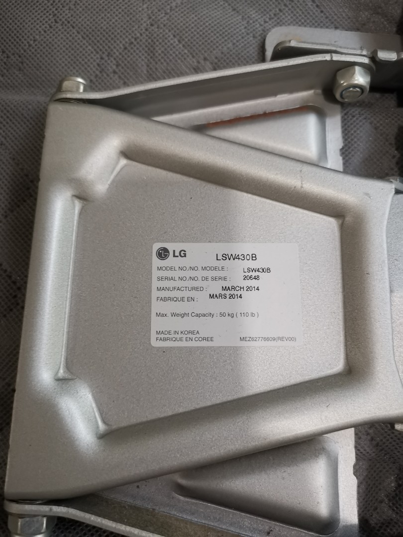 LG TV bracket, TV & Home Appliances, TV & Entertainment, TV Parts ...