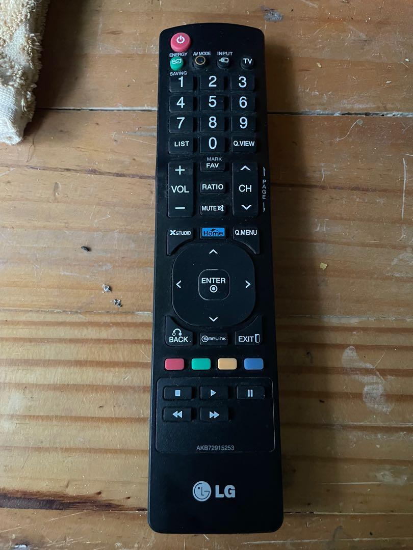 LG tV remote control, TV & Home Appliances, TV & Entertainment, TV on ...