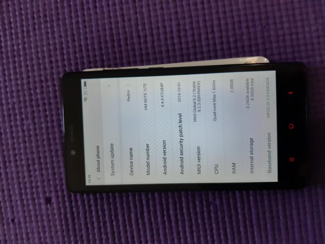 MI HM Note 1 Lte, Mobile Phones & Gadgets, Mobile Phones, Android ...