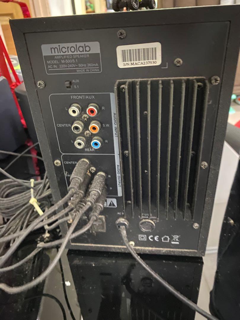 Microlab M-500 Multimedia Subwoofer System, Audio, Soundbars, Speakers ...