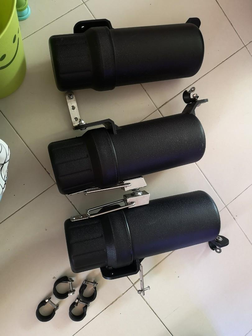 Motorcycle storage tubes with locks l, key and mounting, Motorcycles ...