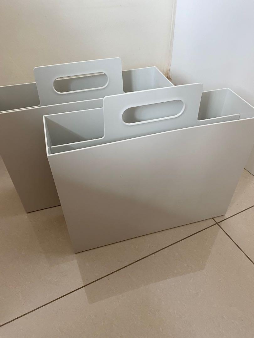 Muji Box File with Handle, Hobbies & Toys, Stationery & Craft ...