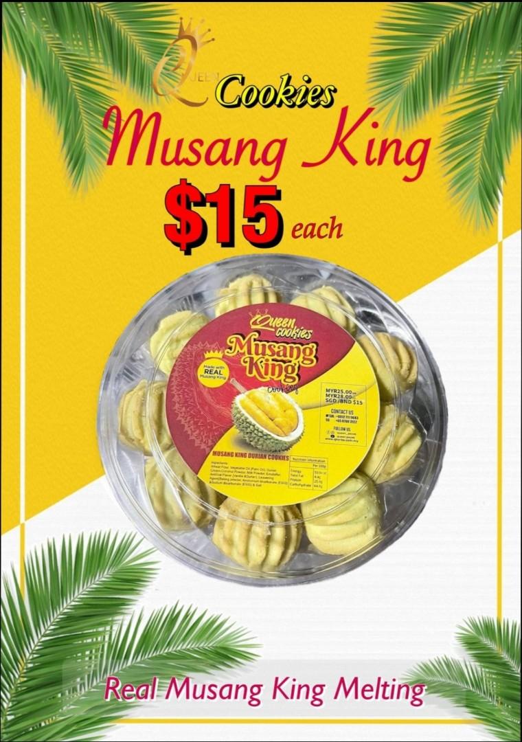 Musang King Cookies, Food & Drinks, Homemade Bakes on Carousell