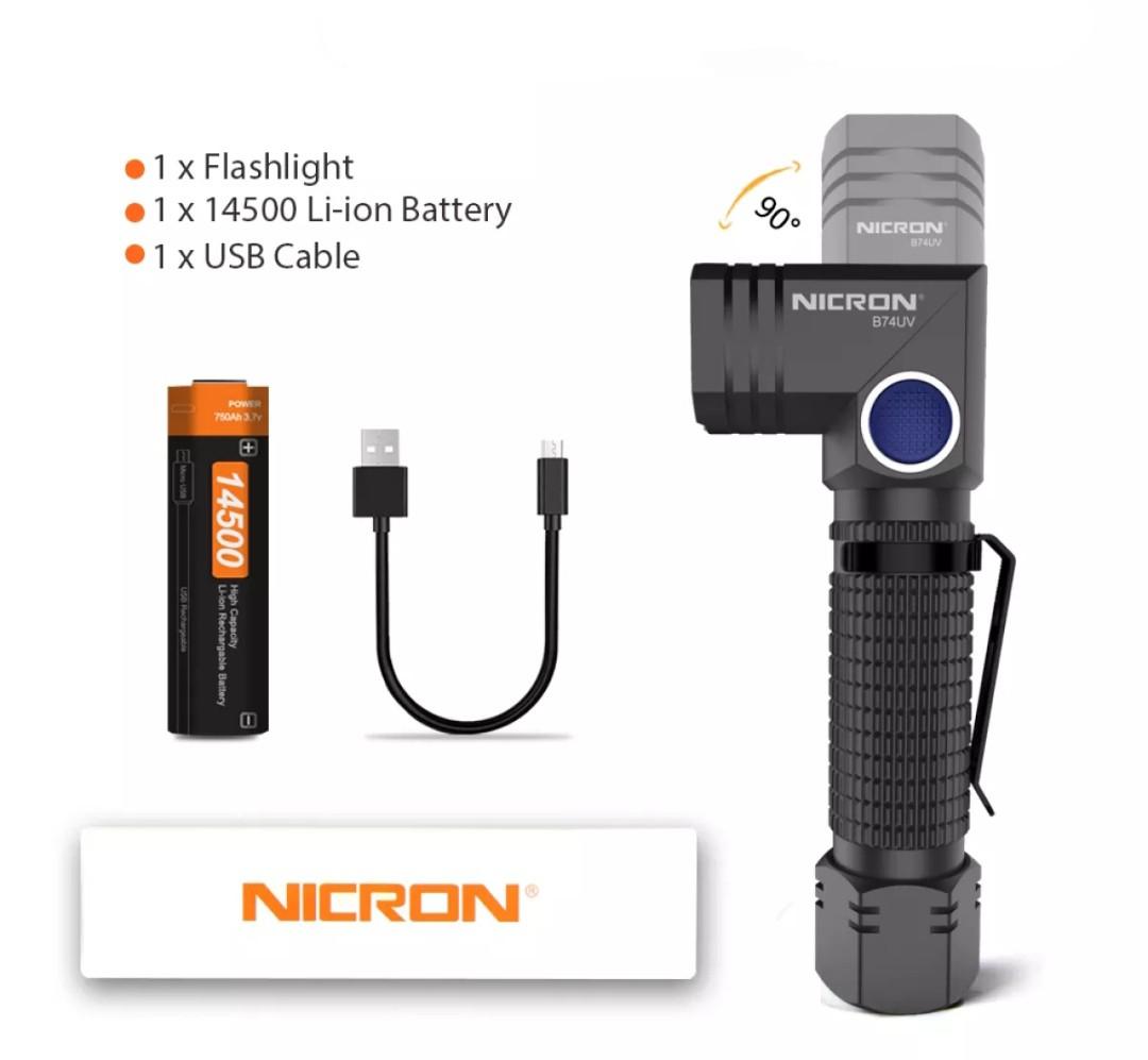Nicron B74UV flashlight, Furniture & Home Living, Lighting & Fans ...