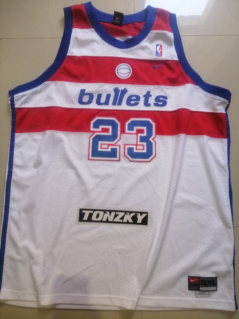 Nike Michael Jordan Bullets Jersey, Men's Fashion, Activewear on Carousell