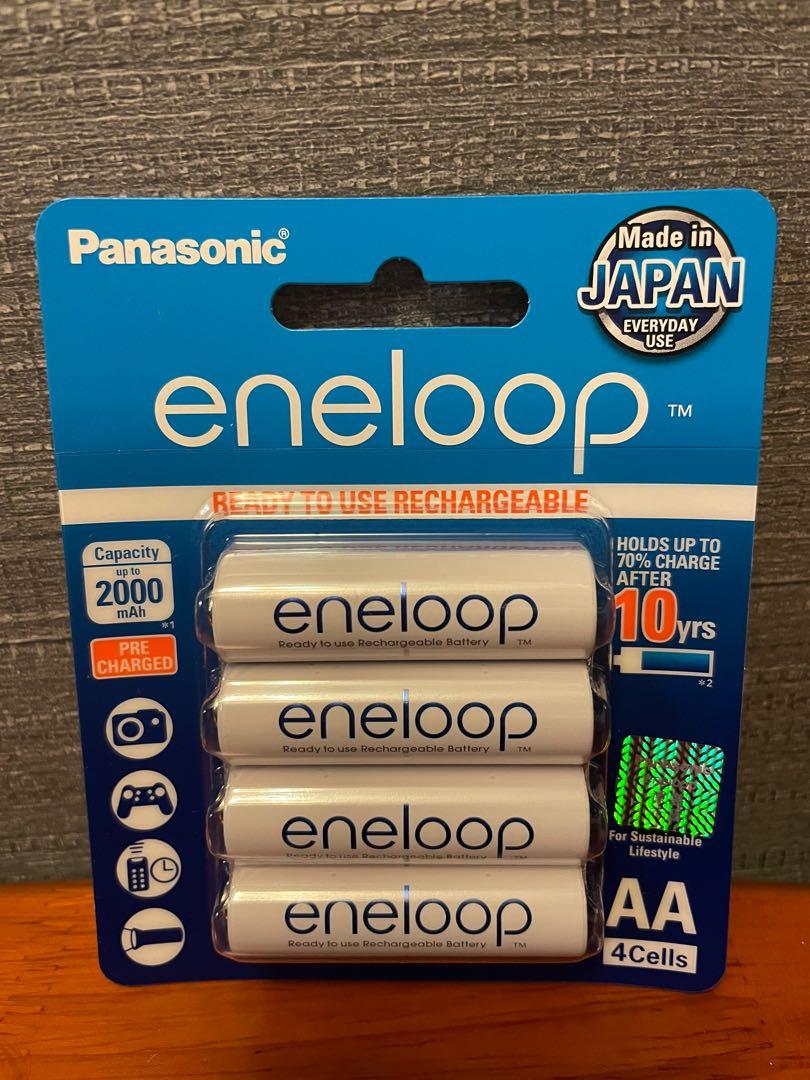 Panasonic eneloop 2000mAh 2A, AA Rechargeable Battery 樂聲充電池 叉電, 攝影器材 ...