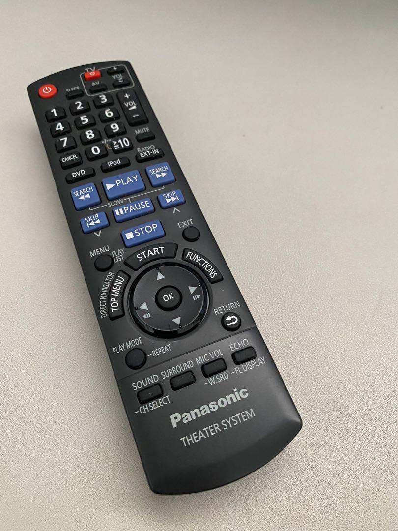 Panasonic home theatre system remote, TV & Home Appliances, TV ...