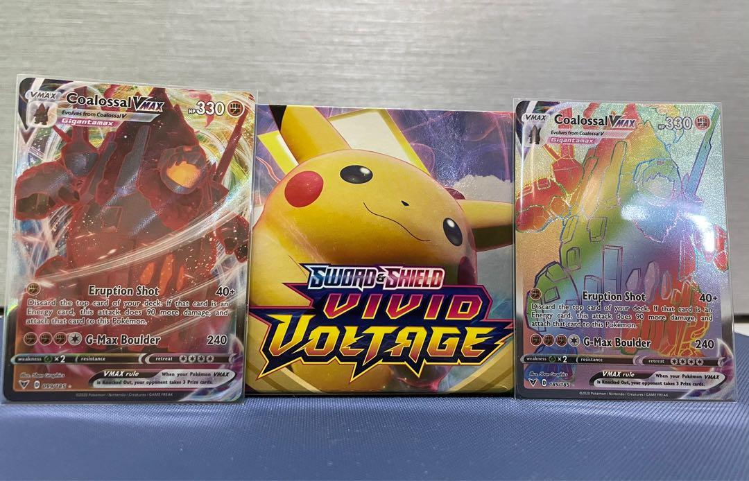Pokemon TCG Coalossal VMAX set, Hobbies & Toys, Toys & Games on Carousell