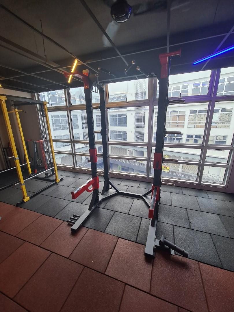 Premium Half Rack Power Rack Full Featured Commercial Use, Sports ...