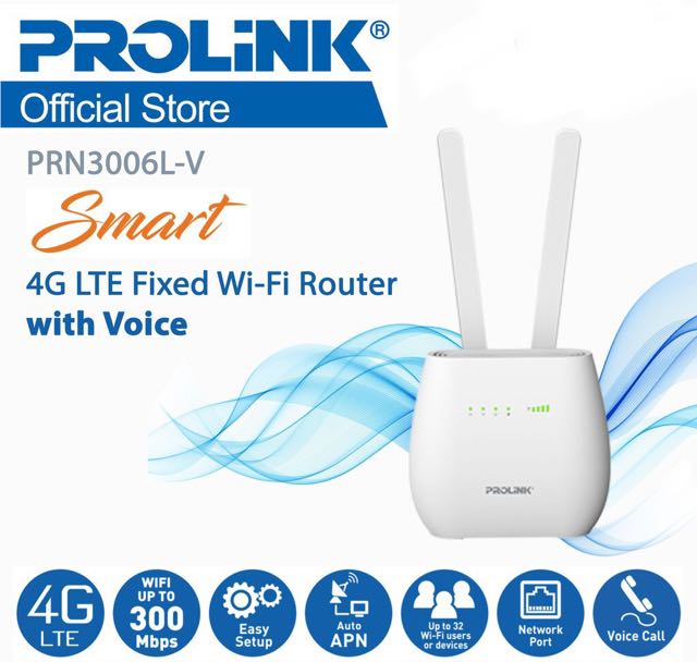 Prolink PRN3006L 4G LTE Wireless Router, Computers & Tech, Parts ...