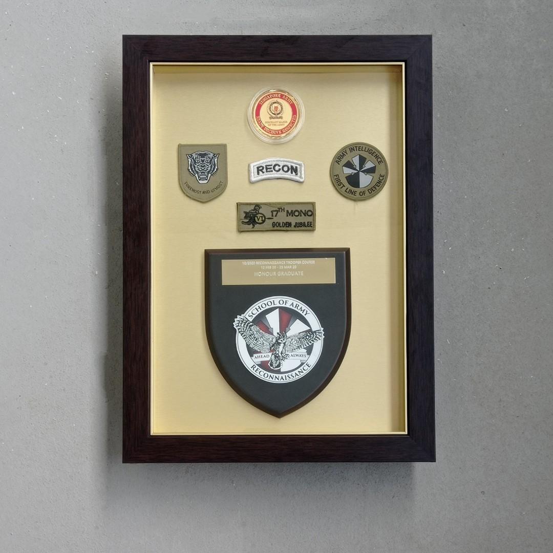 Recon Plaque SAF Army Navy Airforce Police SCDF Paramedics Ghurkhas ...
